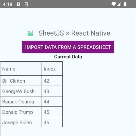 Sheets On The Go With React Native SheetJS Community Edition