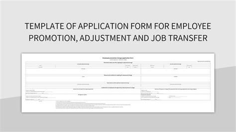 Free Job Transfer Templates For Google Sheets And Microsoft Excel