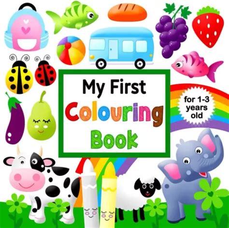 Libro Mi Primer Libro Para Colorear Para Niños De 1 A 3 Añ Envío Gratis