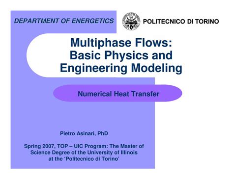 Pdf Multiphase Flows Basic Physics And Engineering Modeling