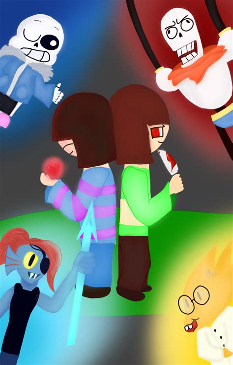 Undertale Frisk Chara Sans Paps Alphy Undyne By Creeperlover9809 Undertale Frisk Chara Sans Paps Alphy Undyne By Creeperlover9809