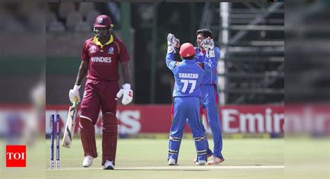 Afghanistan Vs West Indies Icc World Cup Qualifier Afghanistan Beat