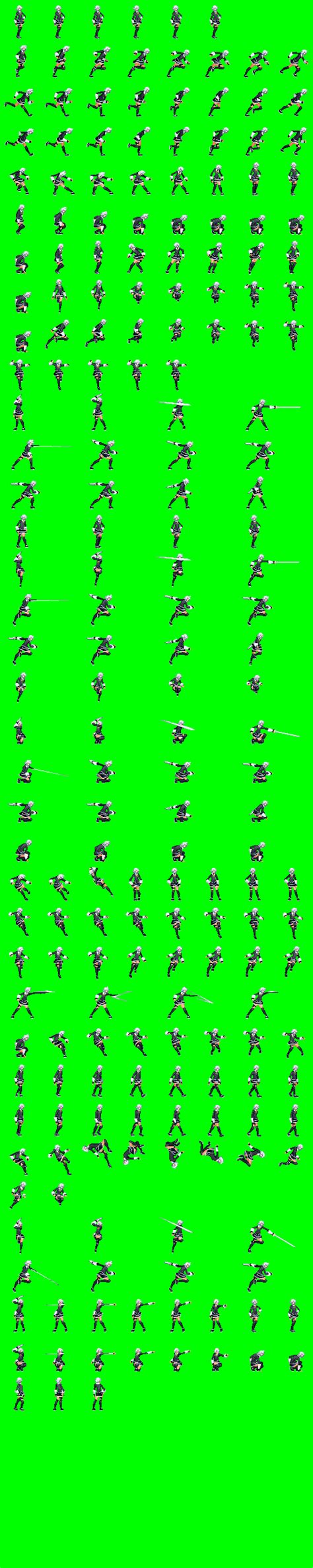 Sakuya Sprite Sheet By Megamanmodelt101 On Deviantart