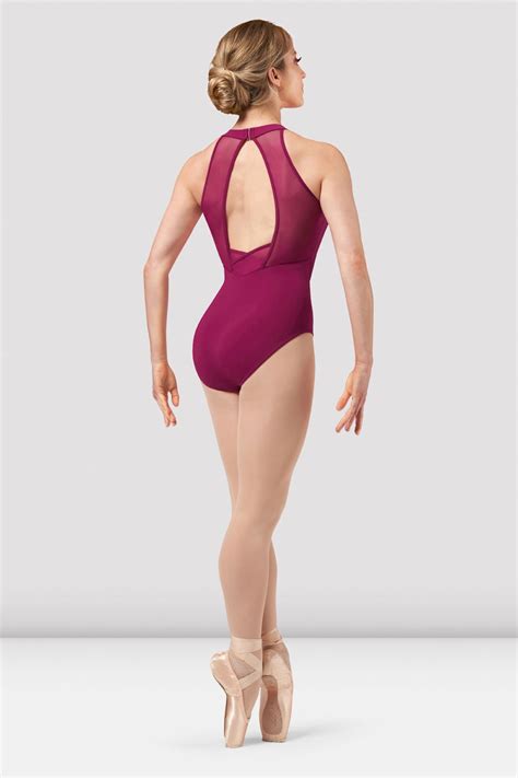 Ladies Anya Halterneck Leotard Pink Bloch Dance Us