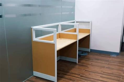 Office Partition With Table 120cm Height Furniture And Home Living