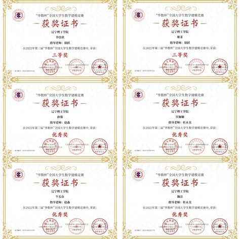 祝贺我校学子在2022年华数杯全国大学生数学建模竞赛、辽宁省大学生数学建模竞赛中喜获佳绩创新活动理学院