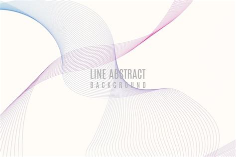 Premium Vector White Abstract Background With Gradient Wavy Lines Template