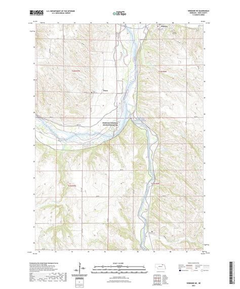 Verdigre Ne Nebraska Us Topo Map Mytopo Map Store
