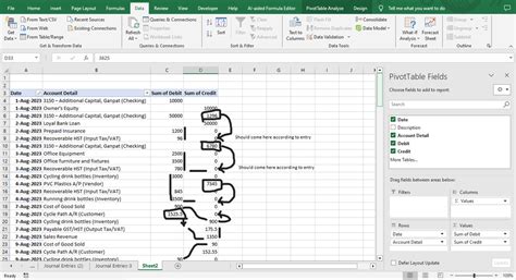 Pivot Table Dr And Cr Column Values Are Misaligned Microsoft Community Hub