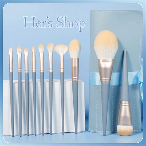 Bộ Cọ Trang Điểm Cá Nhân 10 Cây Kèm Bao Đựng Cọ Make Up Cá Nhân Cho
