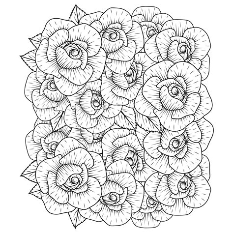Coloring Pages For Adults Roses