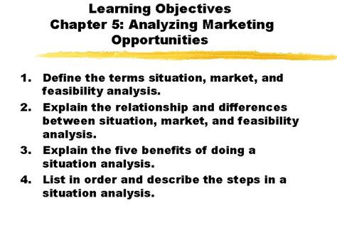 Learning Objectives Chapter 5 Analyzing Marketing Opportunities 1