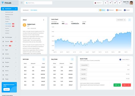 Crypto Trading Website Admin Templates FinLab Crypto Trading Admin