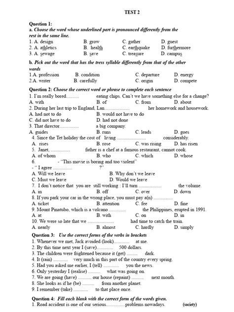 Answer Test Pdf