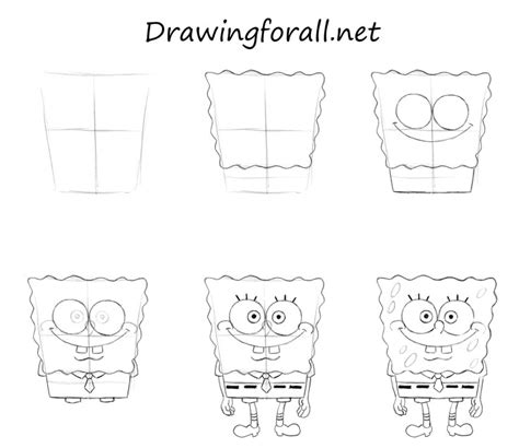 Image Result For How To Draw Spongebob Spongebob Drawings Easy Cartoon Drawings Easy Drawings
