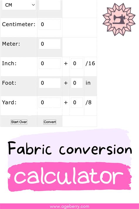 Fabric Conversion Chart Calculator Easy Sewing Projects Conversion Calculator Easy Sewing