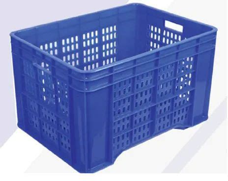 Blue Plastic Vegetable Crate Shape Rectangular At Rs 500 In Chennai