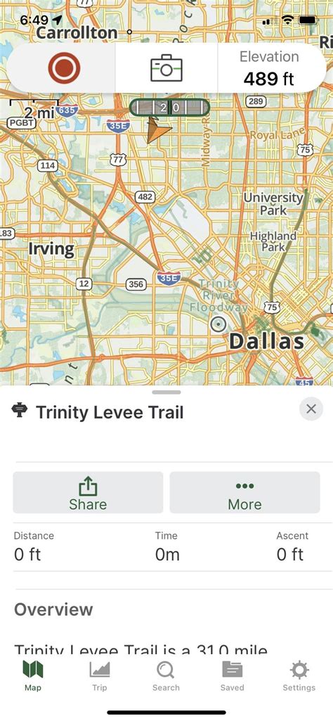 It Doesnt Show The Actual Trail R Gaiagps