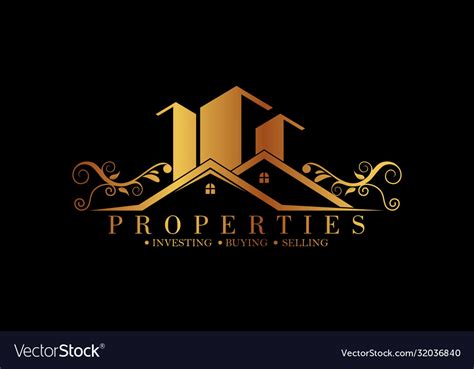 Luxury Real Estate Logo Illustrator Templates Creativ