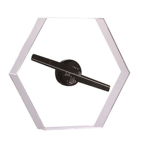 3d 와이파이 홀로그램 프로젝션 육각형 led 사인 팬 광고 기계 홀로그램 플레이어 로고 디스플레이 라이트 지원 이미지 비디오