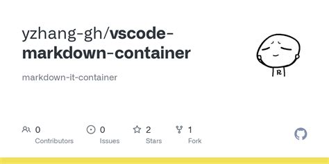 Github Yzhang Ghvscode Markdown Container Markdown It Container
