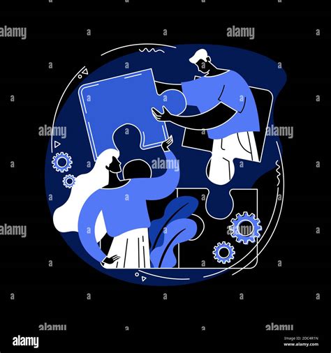 Collaboration Abstract Concept Vector Illustration Stock Vector Image And Art Alamy