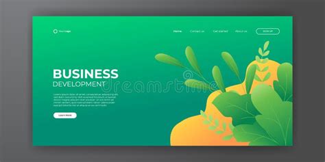 Modern Business Landing Page Abstract Background Web Background