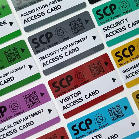 Scp Foundation Id Keycard Special Containment Procedures Temu Australia