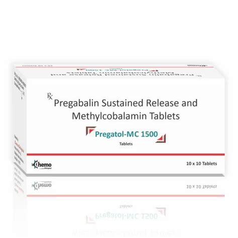 Pregabalin Sustained Release And Methylcobalamin Tablets At ₹ 1699 Box Vitamin B12 Tablet In