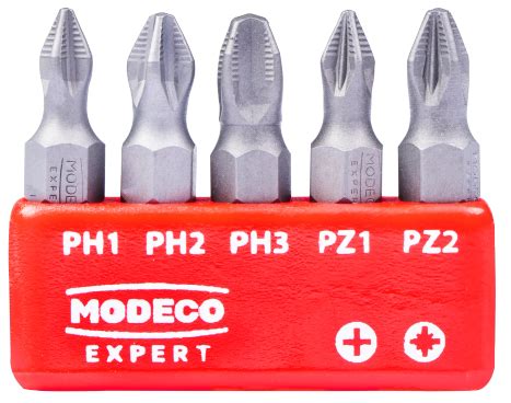Bit set 25 mm PH1 PH2 PH3 PZ1 PZ2 - blister - 5 el. | MN-15-512 ...