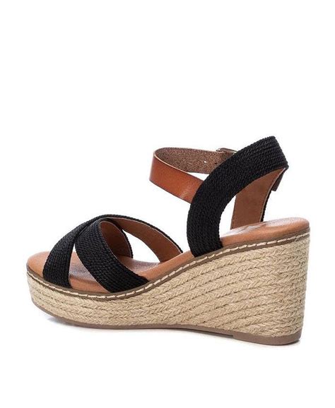 Xti Womens Jute Wedge Sandals By Black Macys