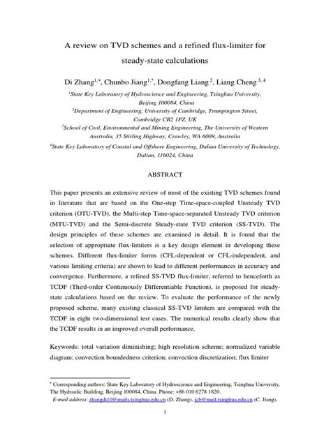 Zhang Et Al 2015 Journal Of Computational Physics Pdf Differential