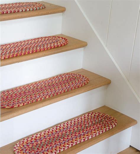Blue Ridge Wool Oval Braided Stair Tread 8 X 28 Collection