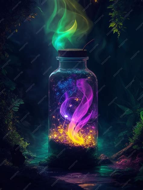 Premium Photo A Magic Glass Jar