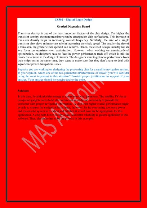 cs302 gdb solution fall 2022 by mas all rounder cs302 digital logic