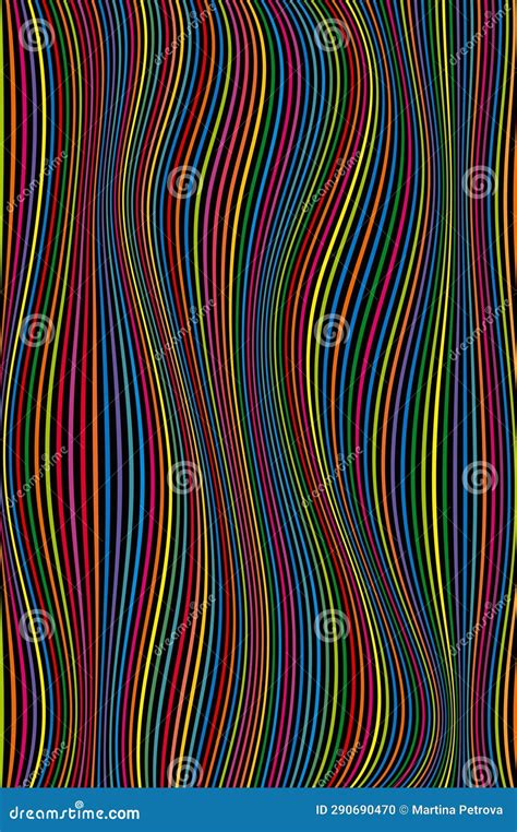 Colourful Wallpaper Wavy Vertical Lines Of Many Colours Lines On