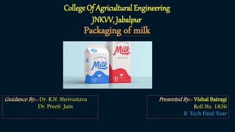 Milk Packaging System By Vishal Bairagi Ppt