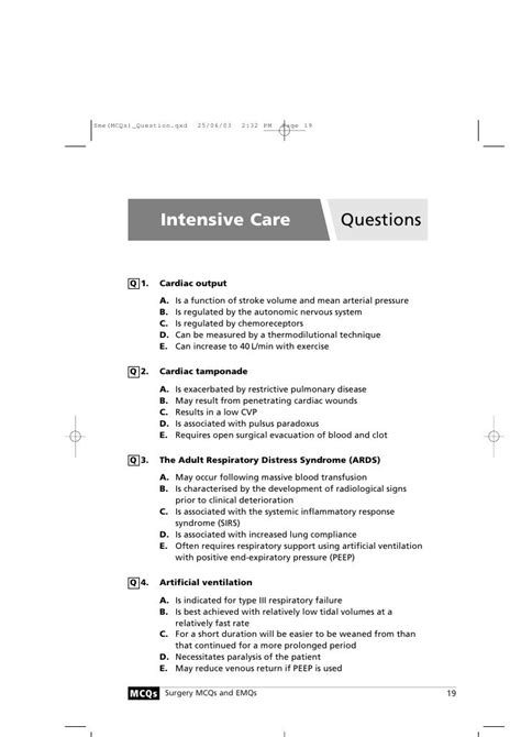 Surgery Questions