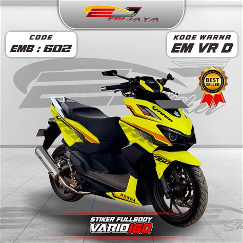 สตกเกอรแปรผน HONDA VARIO 160 FULL BODY Variation Sticker DECAL VARIO