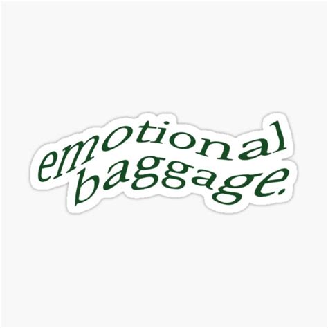 Emotional Baggage Sticker For Sale By Sela Vie Redbubble