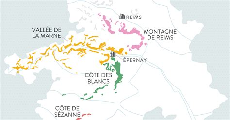 Bubble And Flute Regions Within Champagne