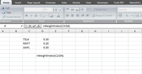 Wealth Index Using Excel Marketxls