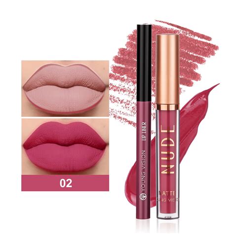 Jincby Clearancematte Liquid Lipstick Lip Liner Pens Set Lips