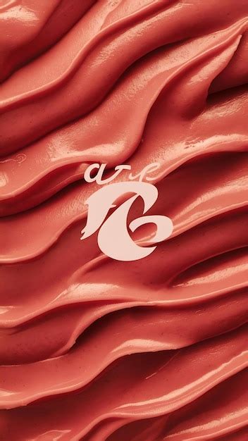 Icing Frosting Texture Background Close Up Premium Ai Generated Image
