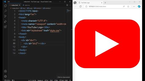Create YouTube Logo Using HTML CSS YouTube
