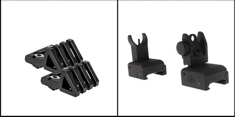 Flip Ups 45 Degree Mount 45 Offset M Lok Mount 45 Offset M Lok