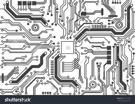 Circuit Board Background Texture Stock Vector Royalty Free 219112768