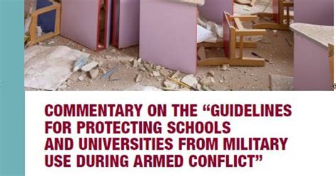 Commentary On The Guidelines For Protecting Schools And Universities