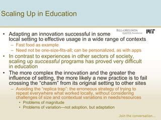 Scaling Up In Education PPTX Technology Computing