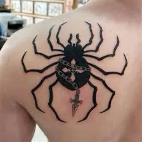 Chrollo Spider With Kurapika Chain Hunter Tattoo Back Tattoo Anime